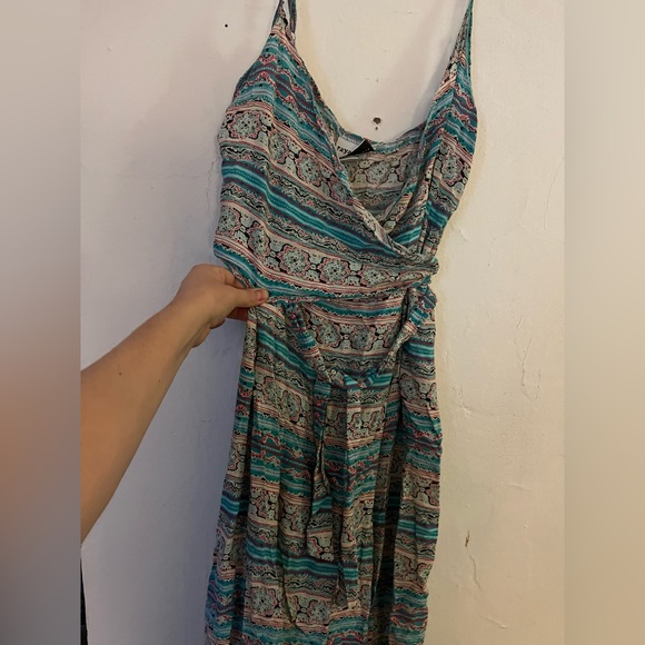 raya sun | Pants & Jumpsuits | Raya Sun Wrap Jumper Size L | Poshmark